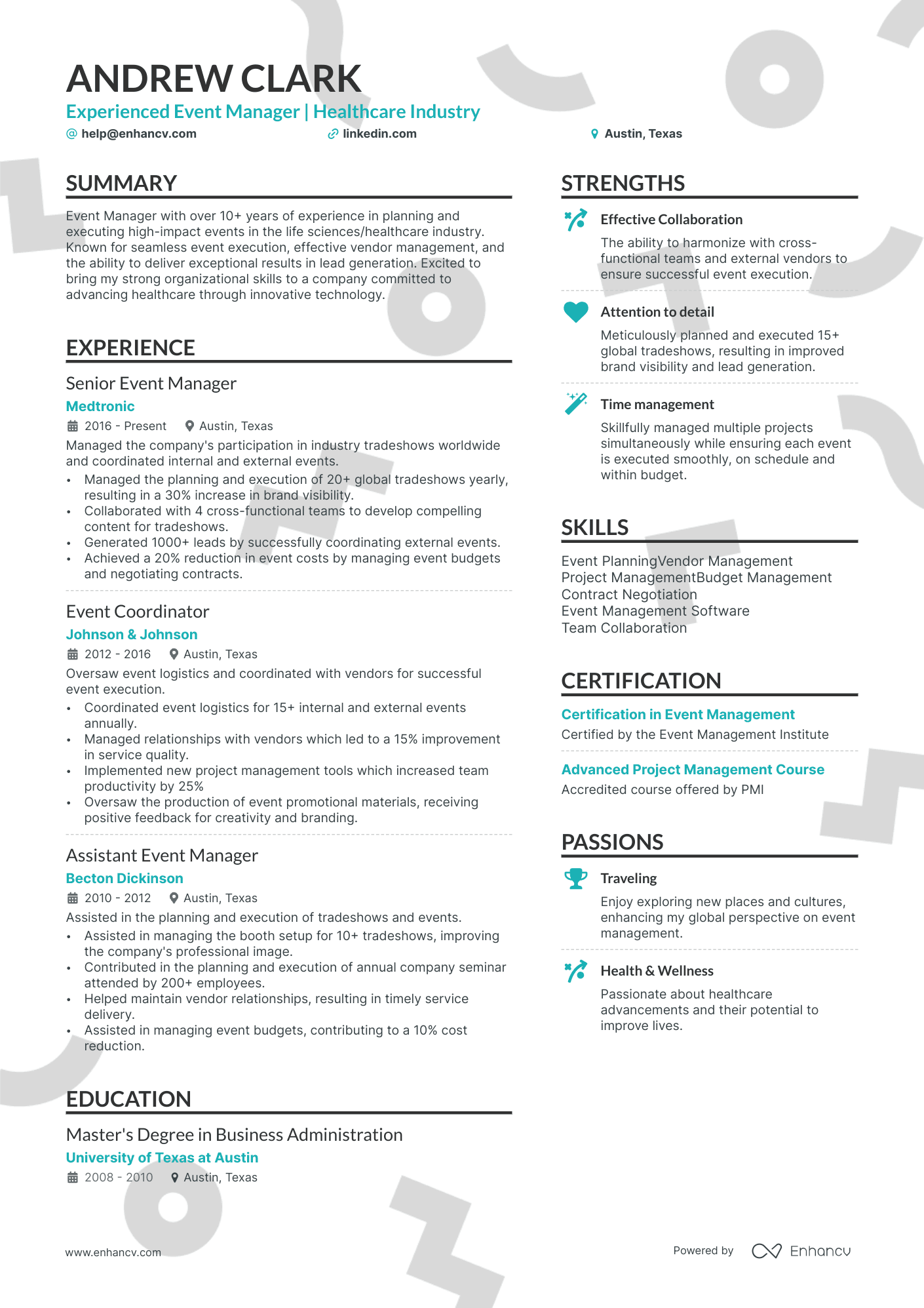 6 Event Planner Resume Examples & Guide for 2024
