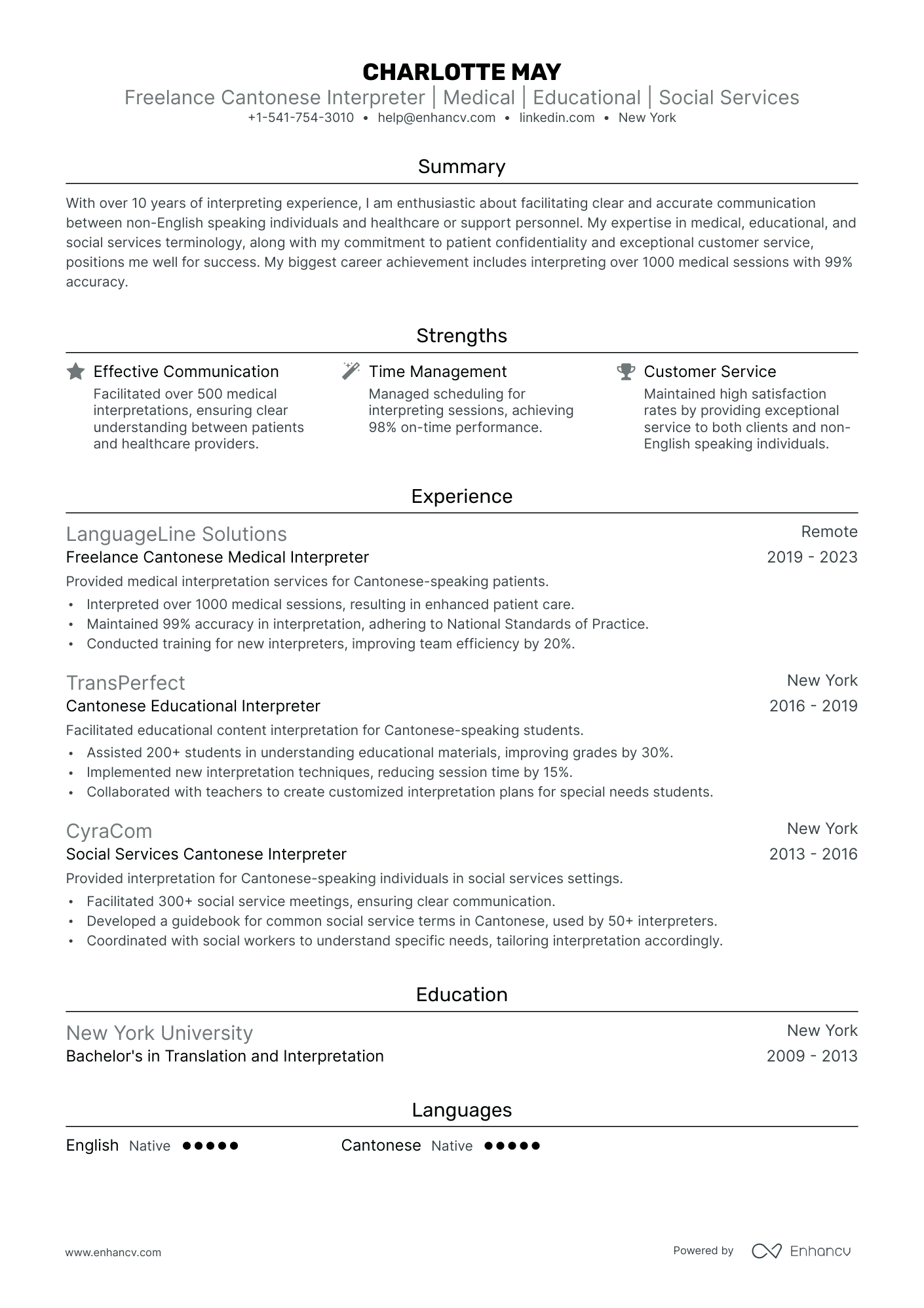 5 Freelance Translator Resume Examples & Guide for 2024