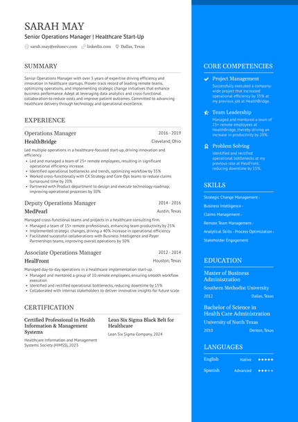 25 Operations Manager Resume Examples & Guide for 2026