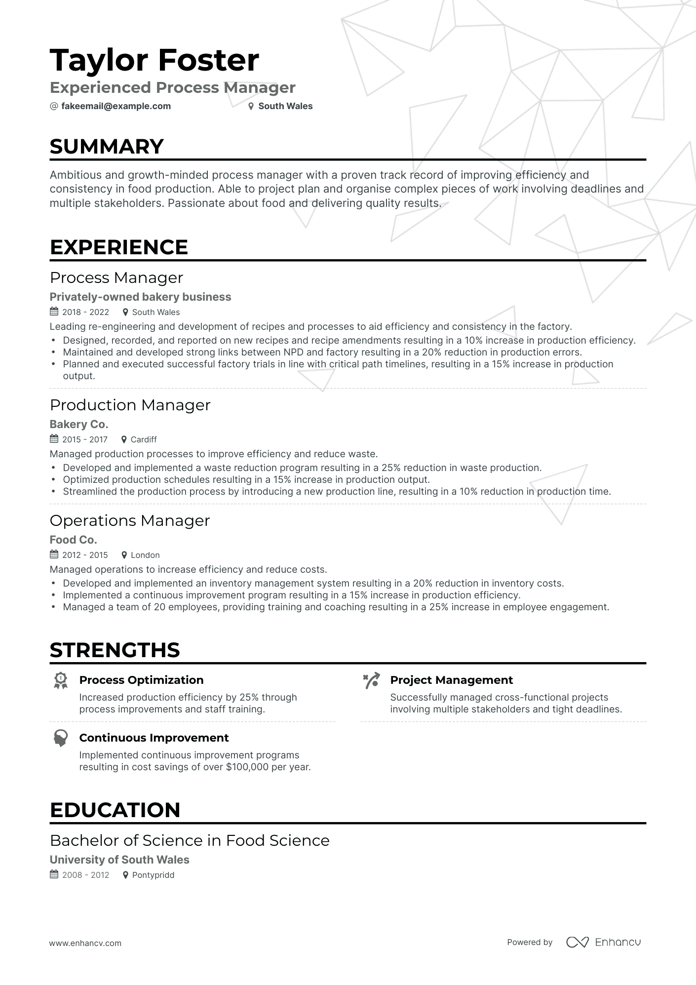 3 Process Manager Resume Examples & Guide for 2023