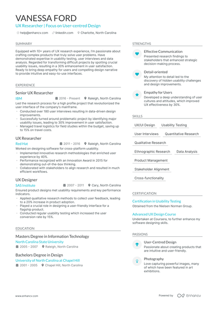 5 UX Researcher Resume Examples & Guide for 2024