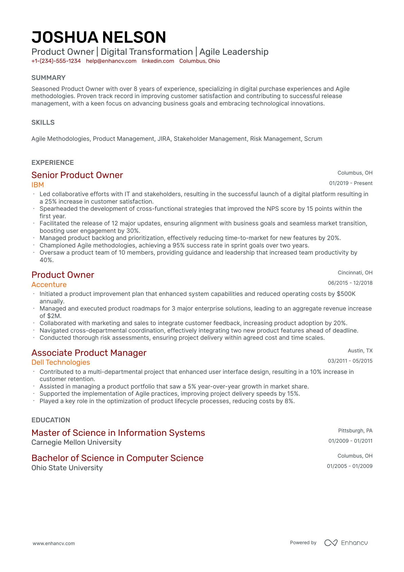 10 Digital Product Manager Resume Examples & Guide for 2026
