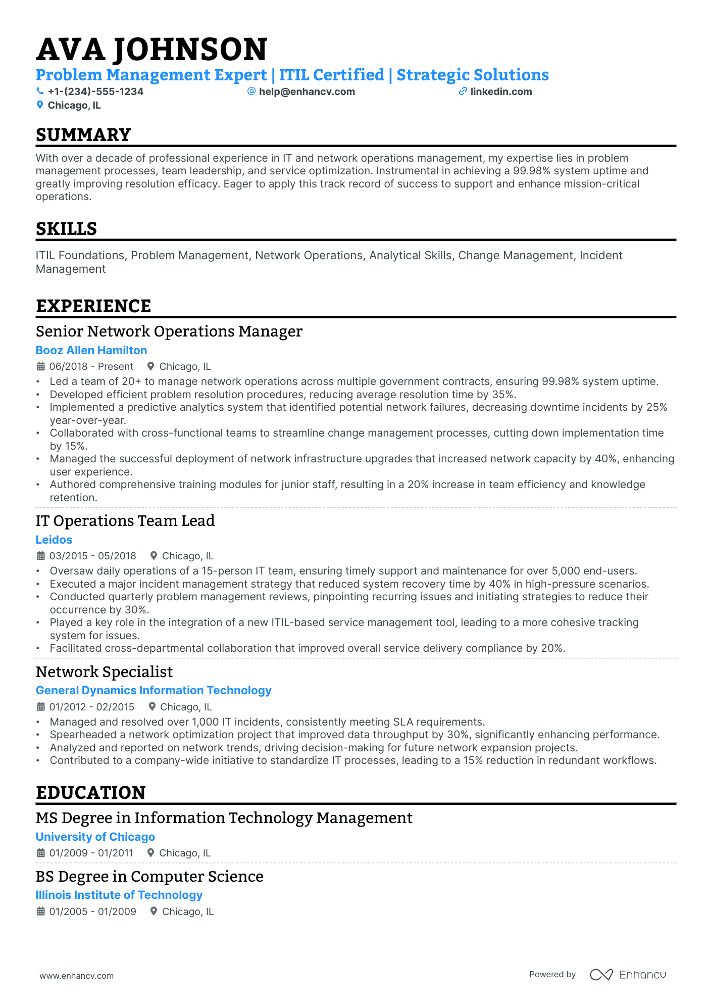 10 Problem Manager Resume Examples & Guide for 2025