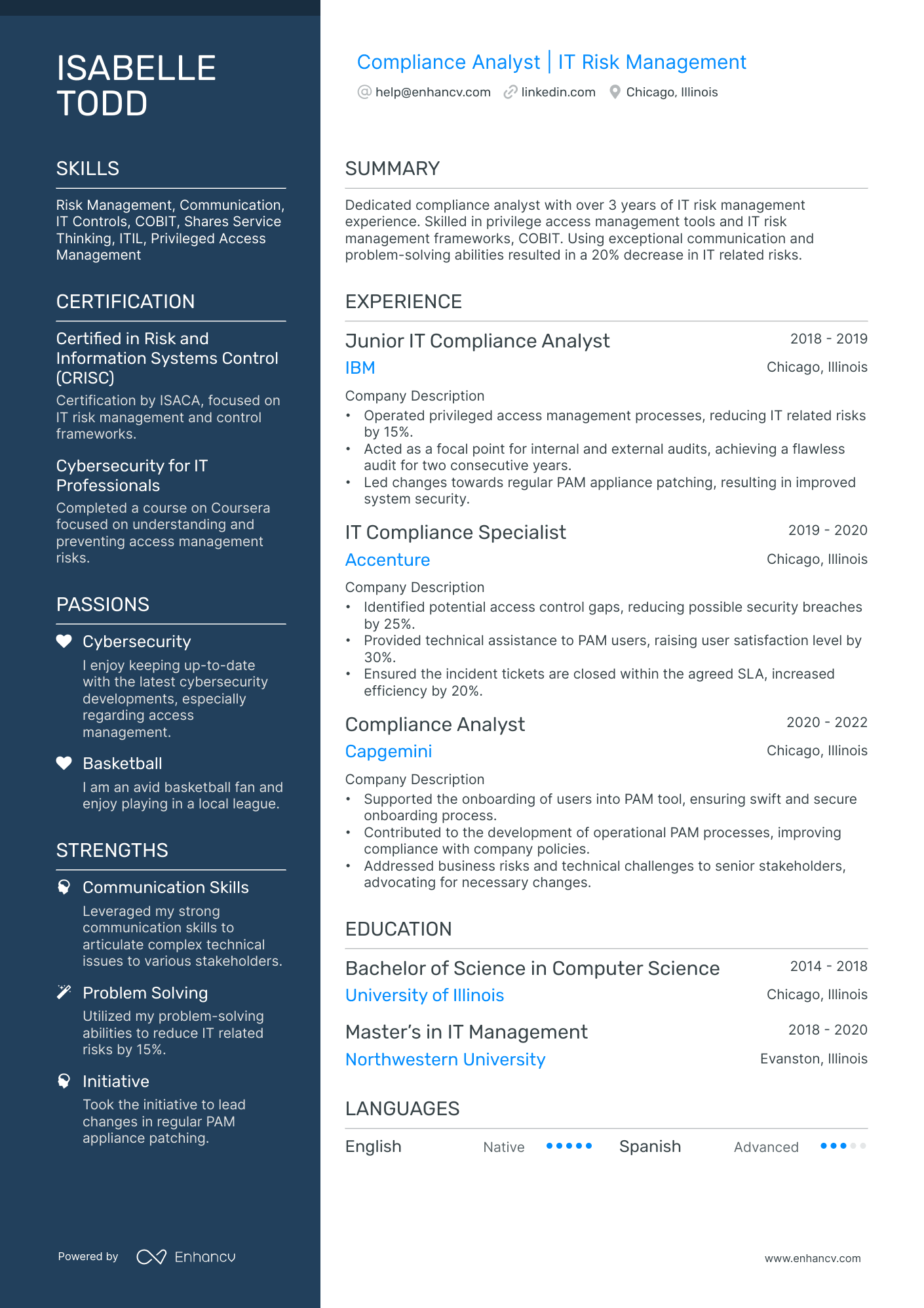 10 Compliance Analyst Resume Examples & Guide for 2026