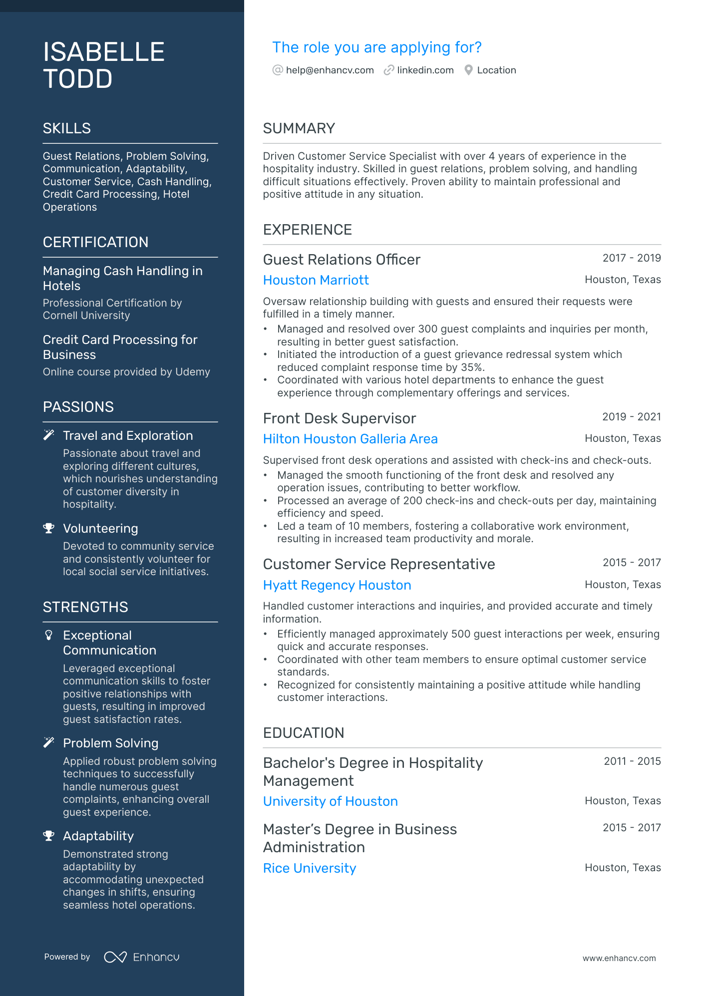 10 Front Desk Agent Resume Examples & Guide for 2026