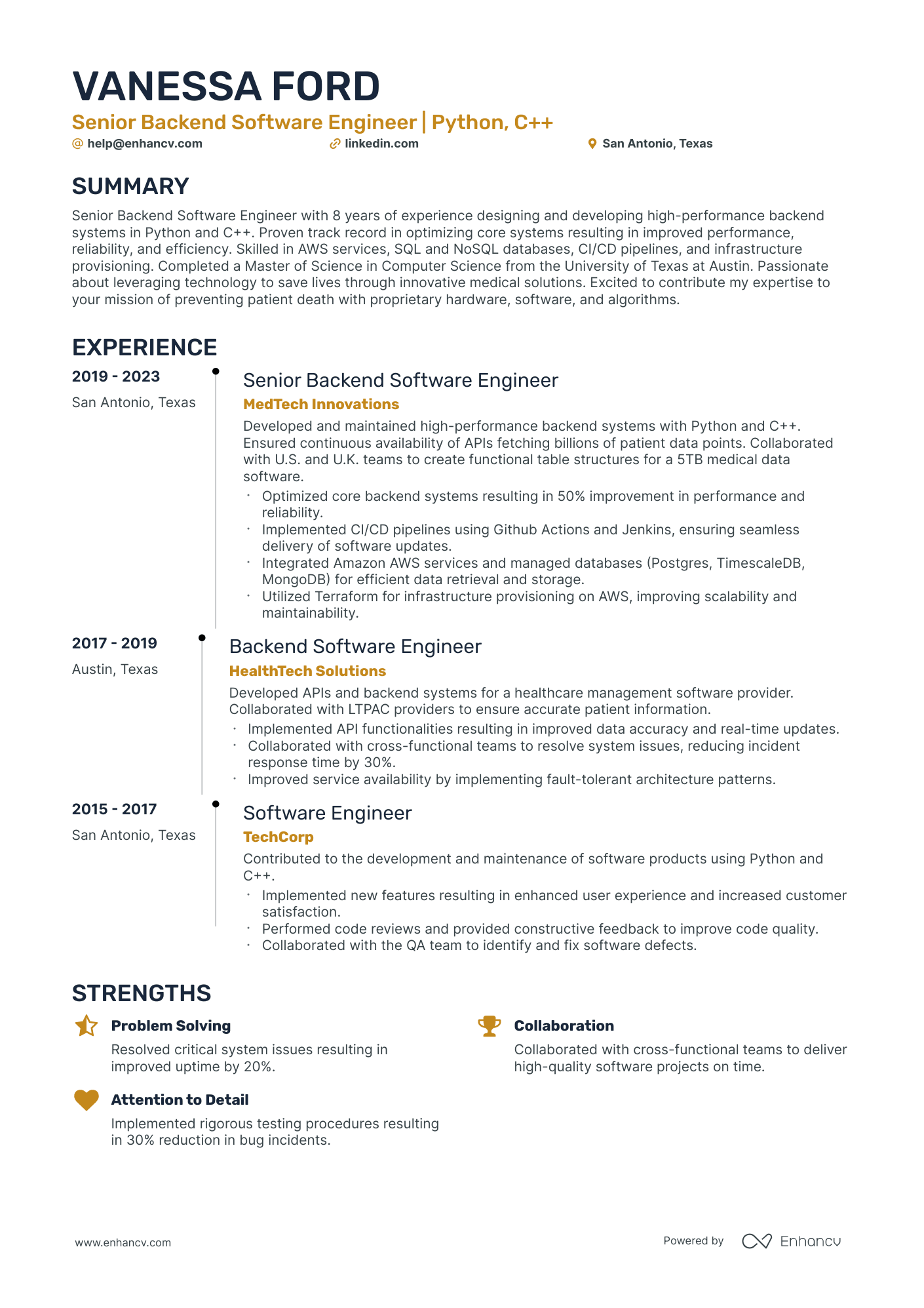 5 Tech Lead Resume Examples & Guide for 2024
