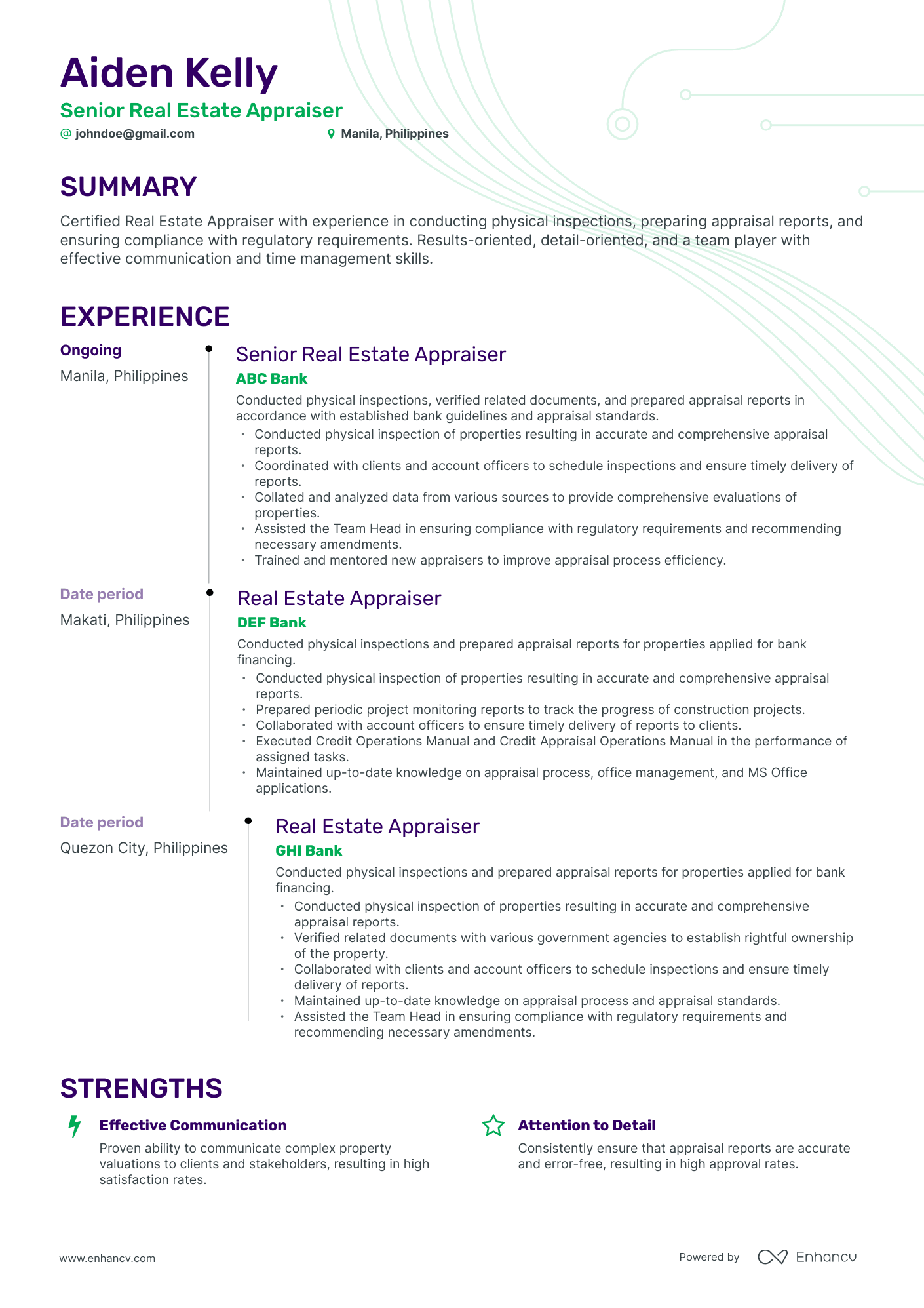 5 Real Estate Appraiser Resume Examples & Guide for 2023