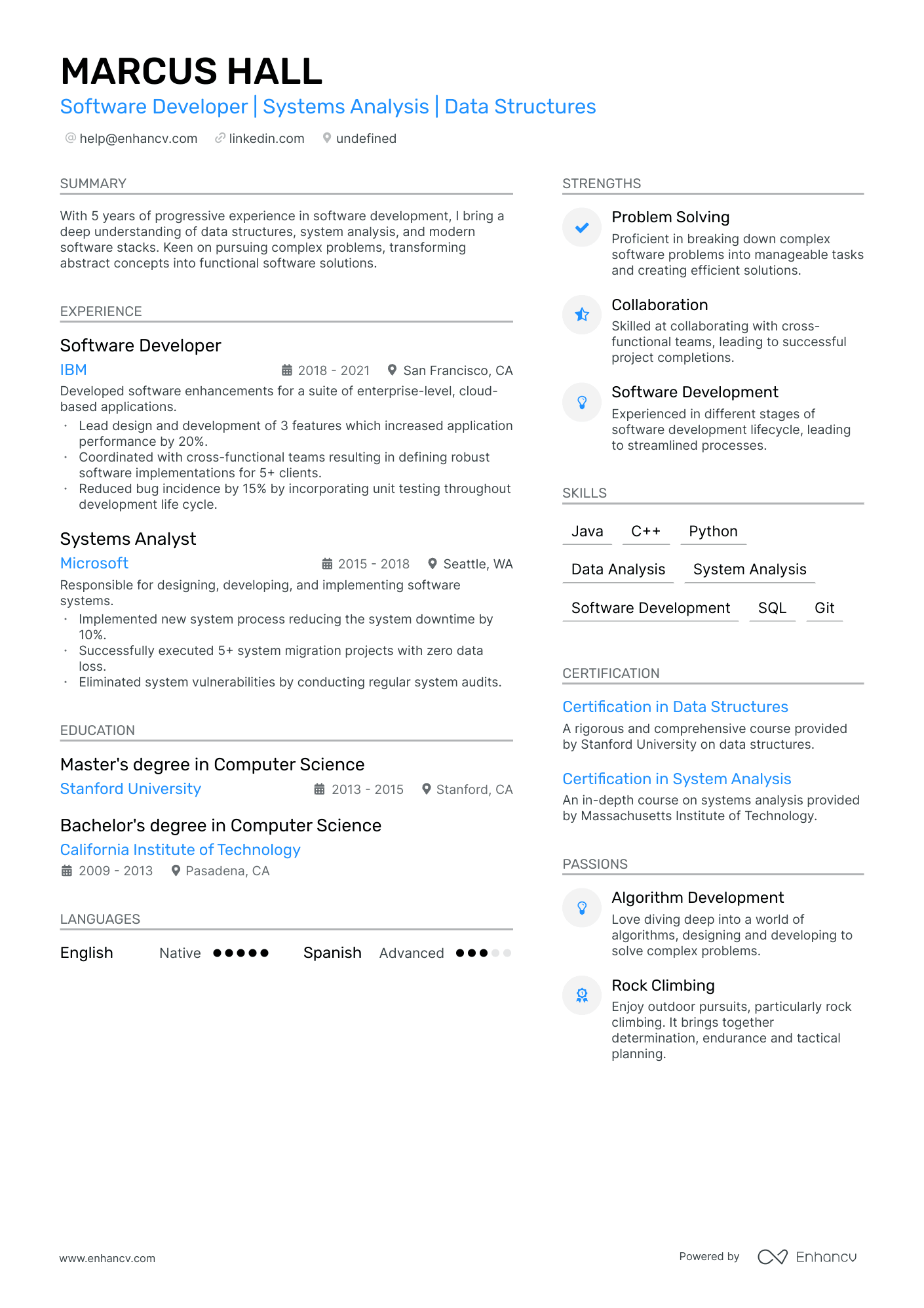 5 Computer Science Internship Resume Examples & Guide for 2024