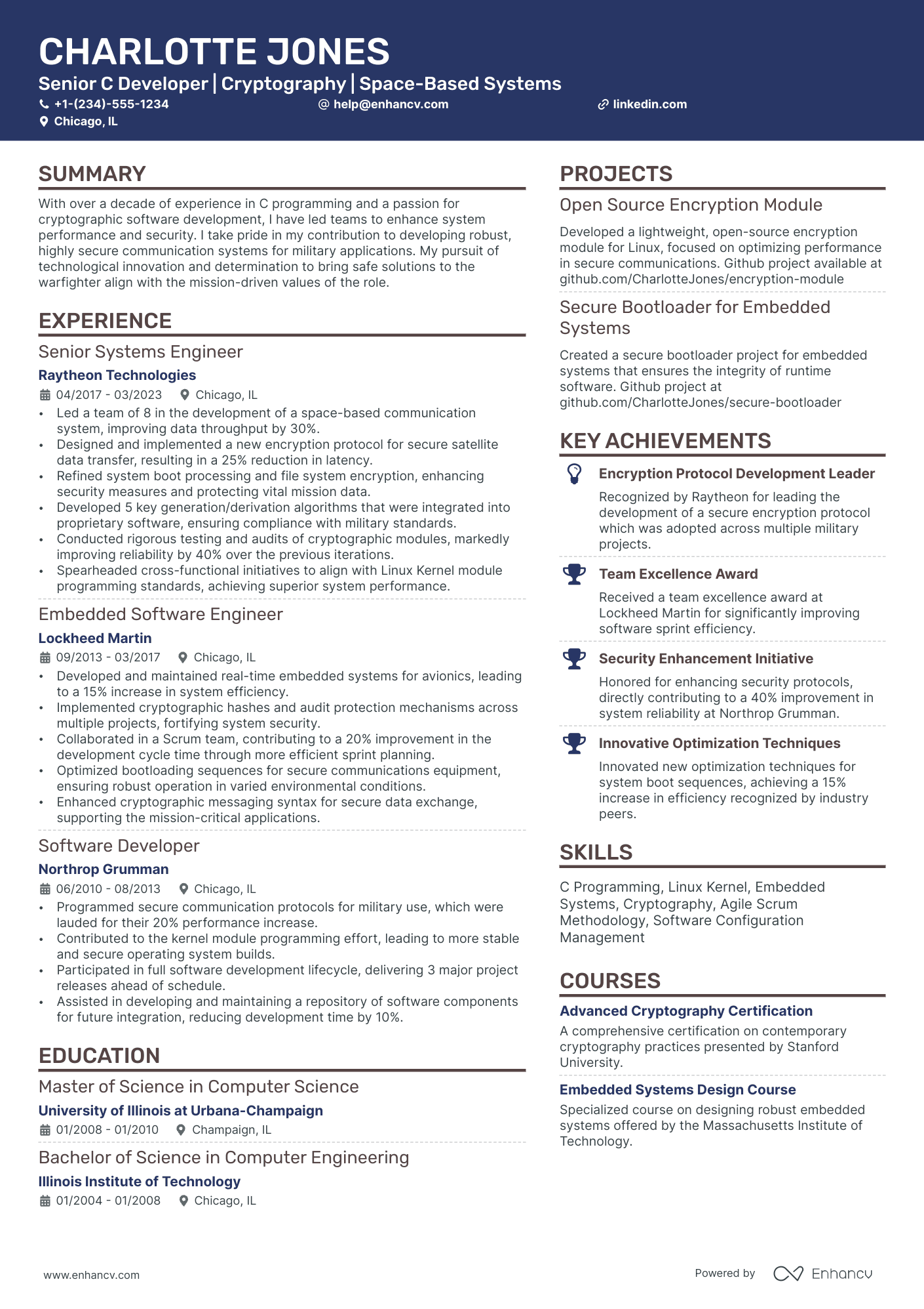 10 C Developer Resume Examples & Guide for 2025