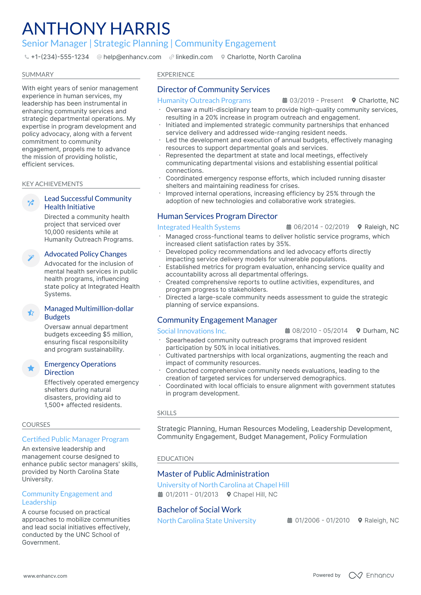 10 Deputy Director Resume Examples & Guide for 2026