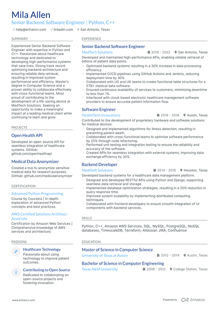 10 AWS Solutions Architect Resume Examples & Guide for 2026