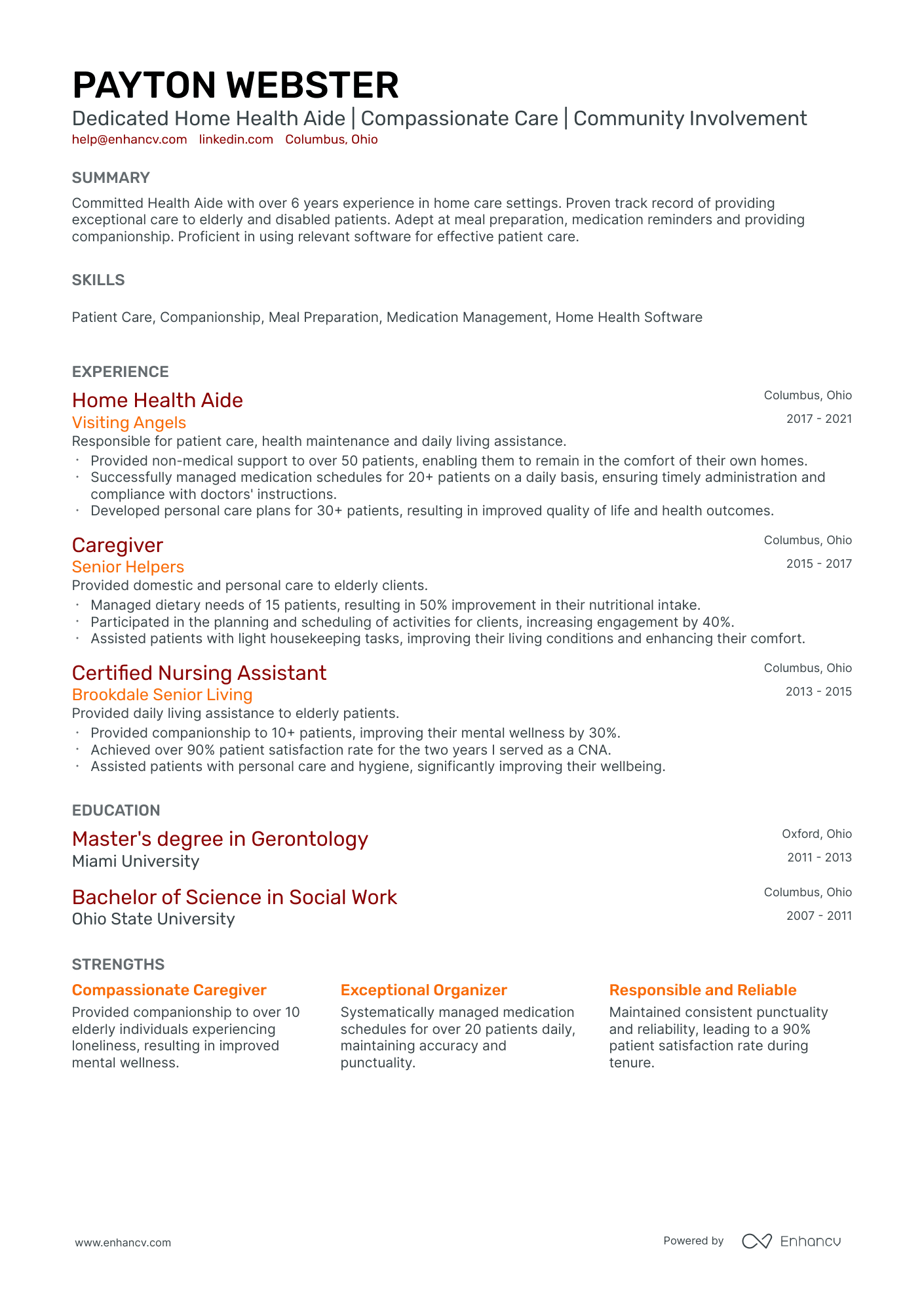 10 Private Caregiver Resume Examples & Guide for 2026