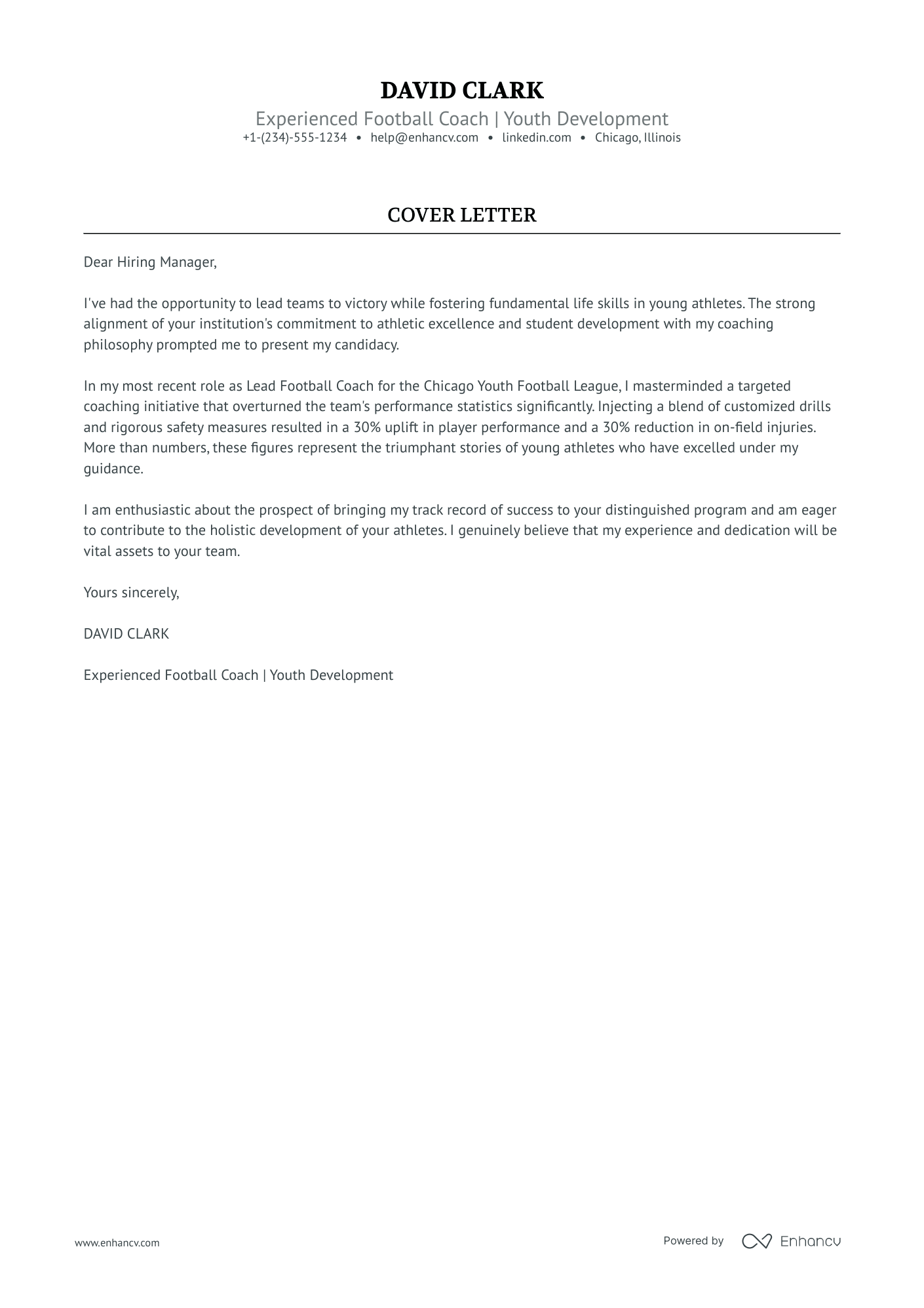6 Professional Athlete Cover Letter Examples and Template for 2024 ...