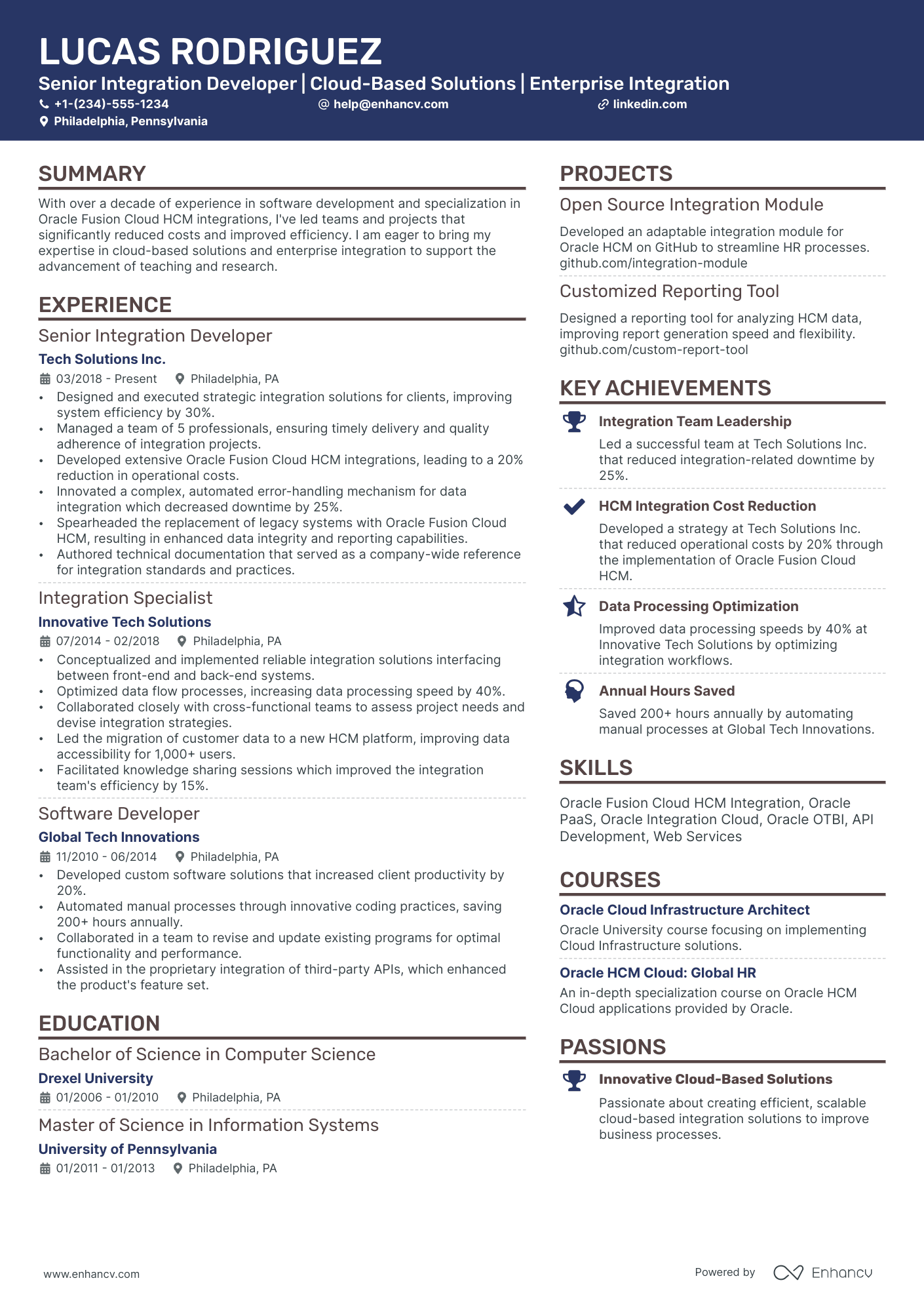 10 Integration Developer Resume Examples & Guide for 2026