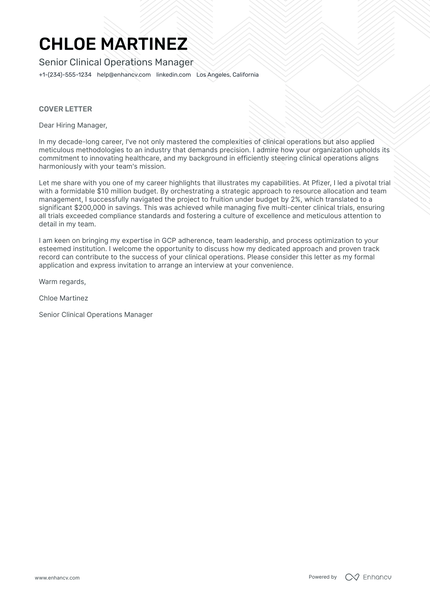 7+ Professional Operations Manager Cover Letter Examples for 2026