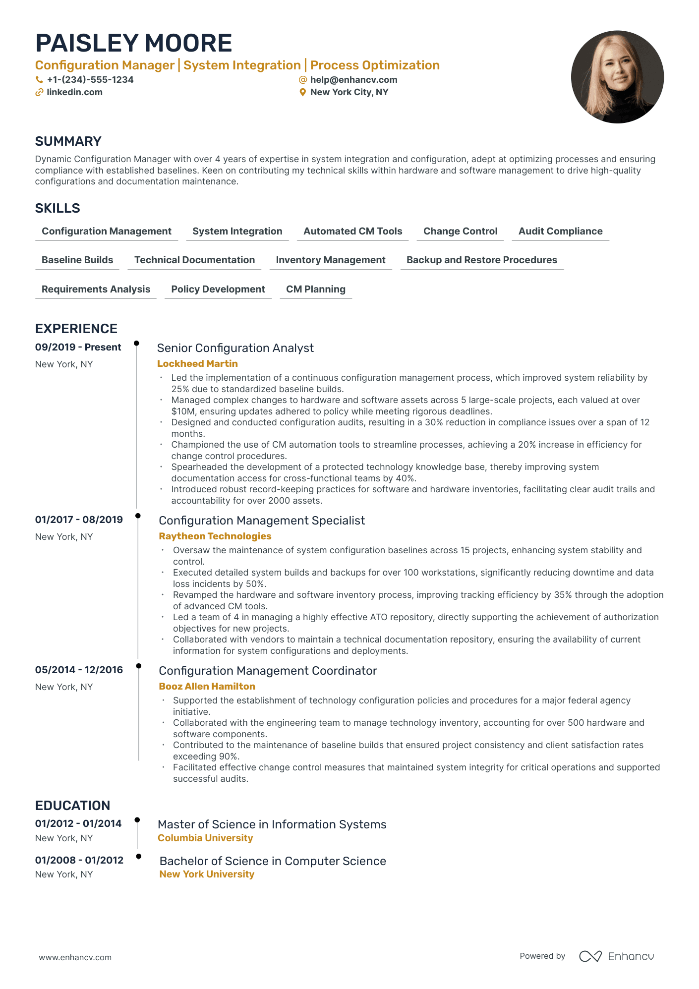 5 Configuration Manager Resume Examples & Guide for 2024