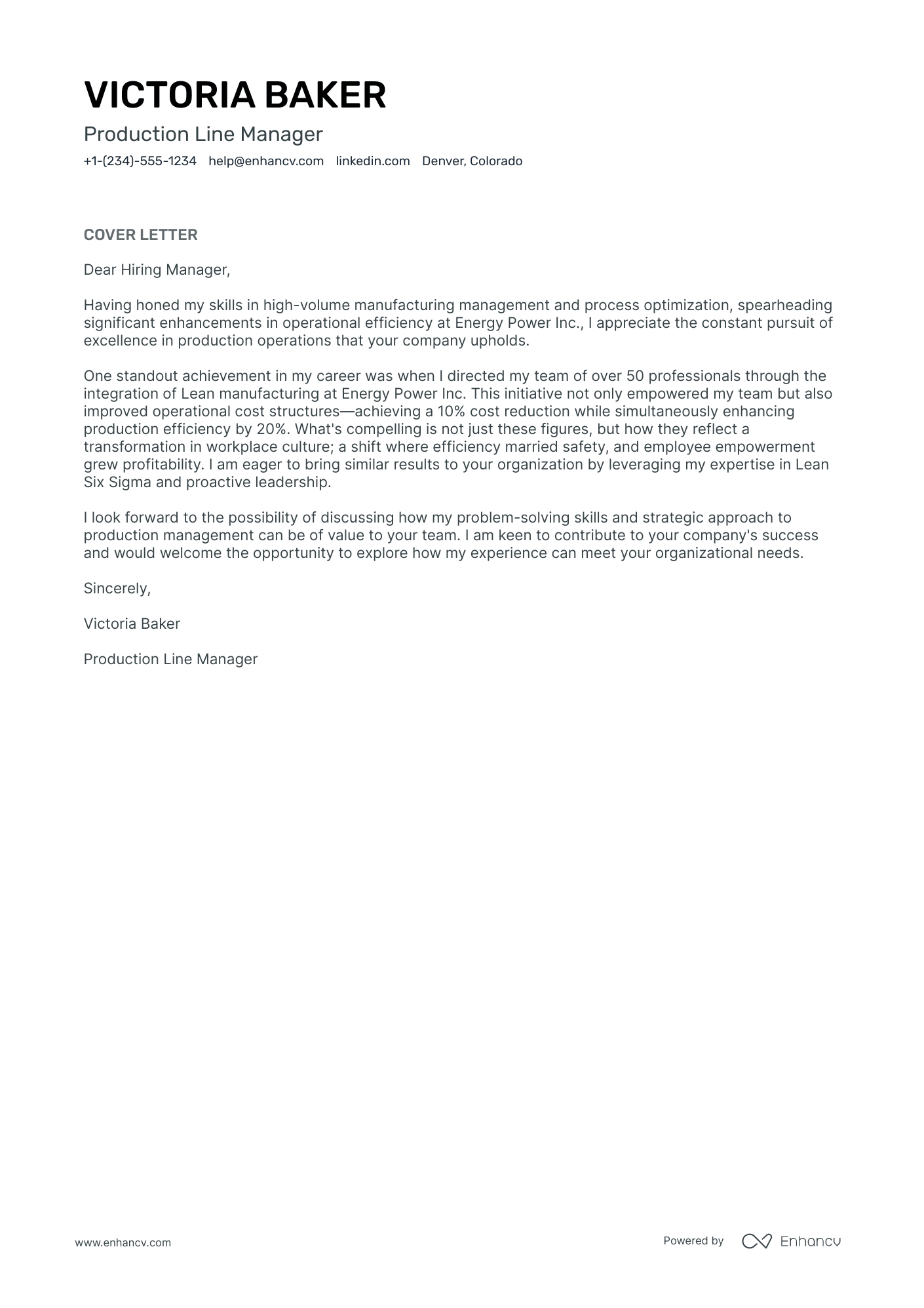 9 Professional Assistant Manager Cover Letter Examples and Template for ...