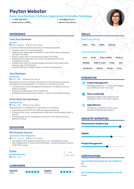 5 Junior Java Developer Resume Examples & Guide for 2023