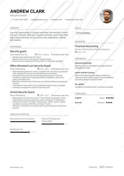 5 Security Guard Resume Examples & Guide for 2024