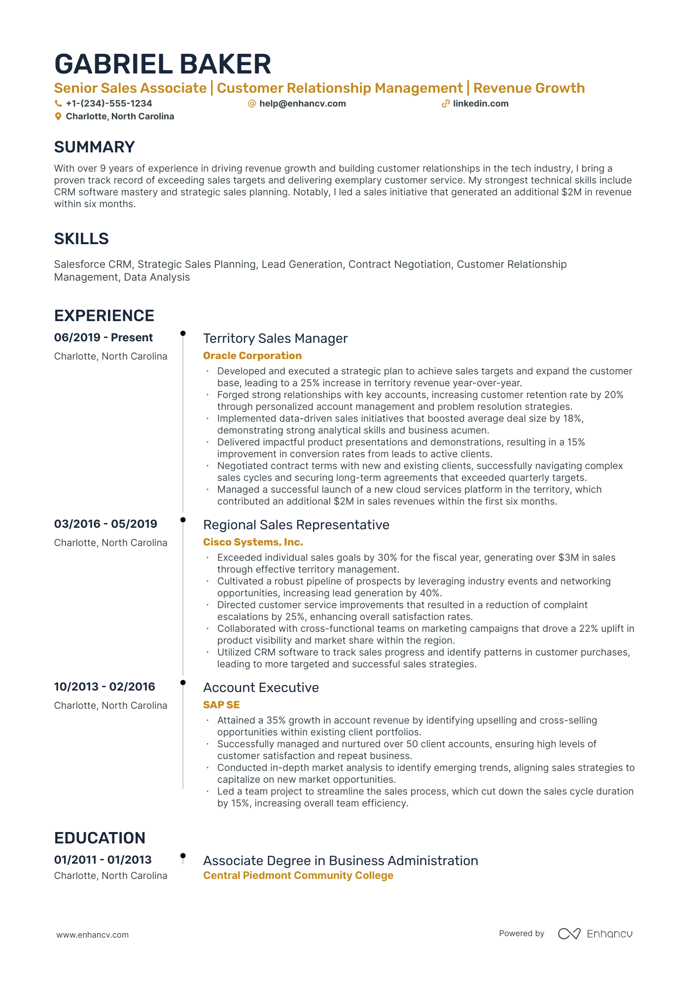 10 Luxury Sales Resume Examples & Guide for 2026