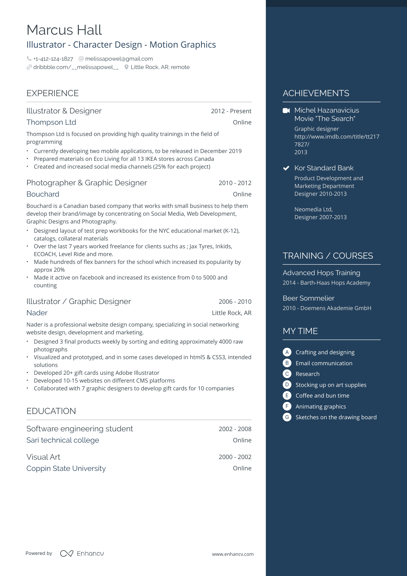 4 Illustrator Resume Examples & Guide for 2024