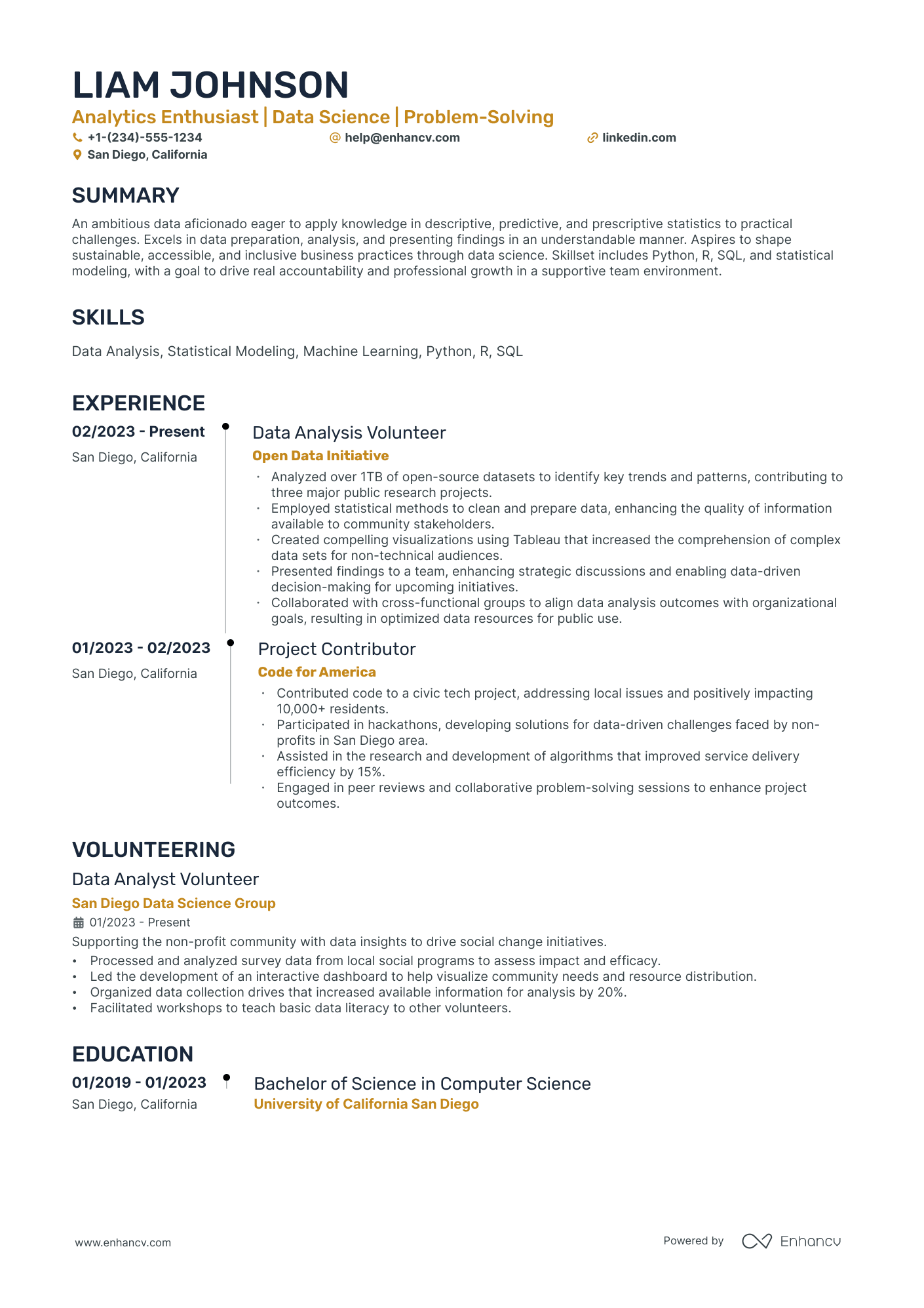 10 Data Science Intern Resume Examples & Guide for 2026