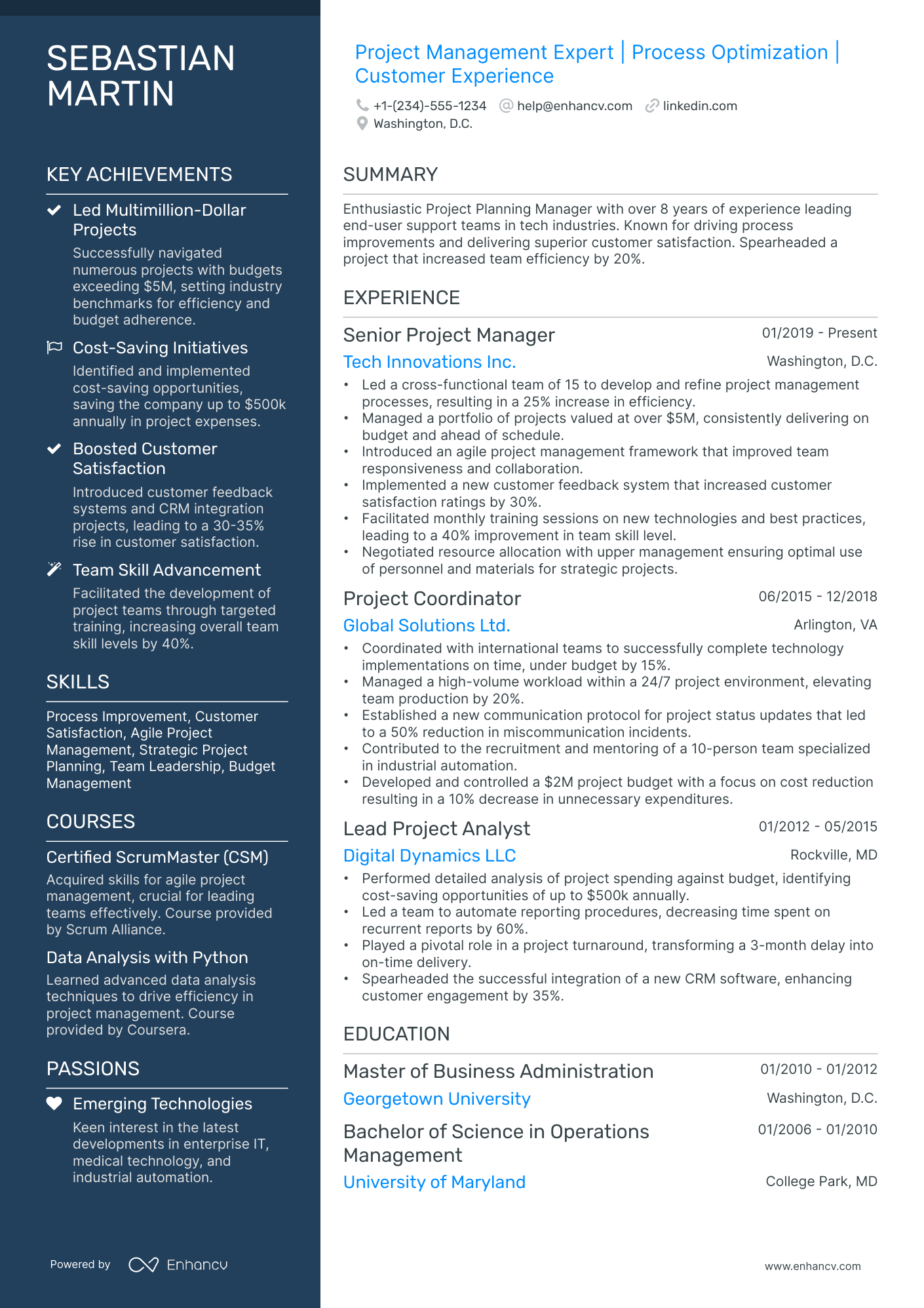 10 Planning Manager Resume Examples & Guide for 2026