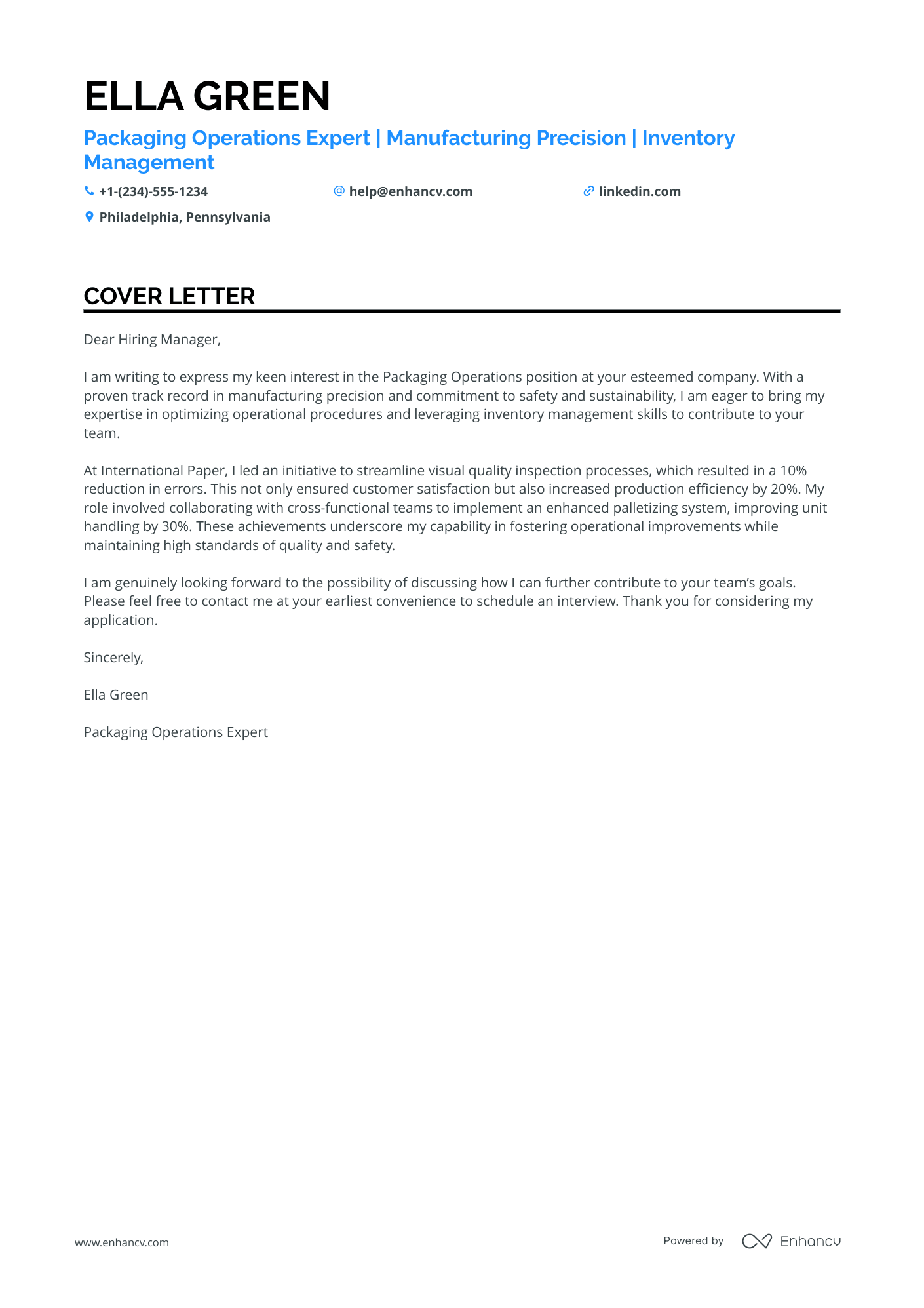 5 Professional Forklift Operator Cover Letter Examples and Template for ...
