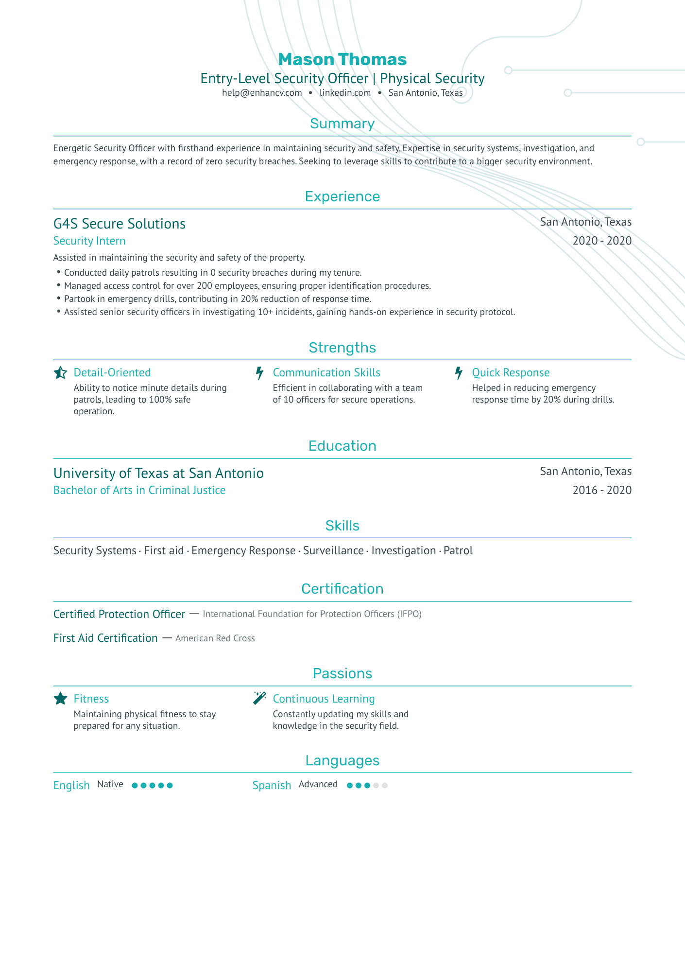 5 Security Officer Resume Examples & Guide for 2024