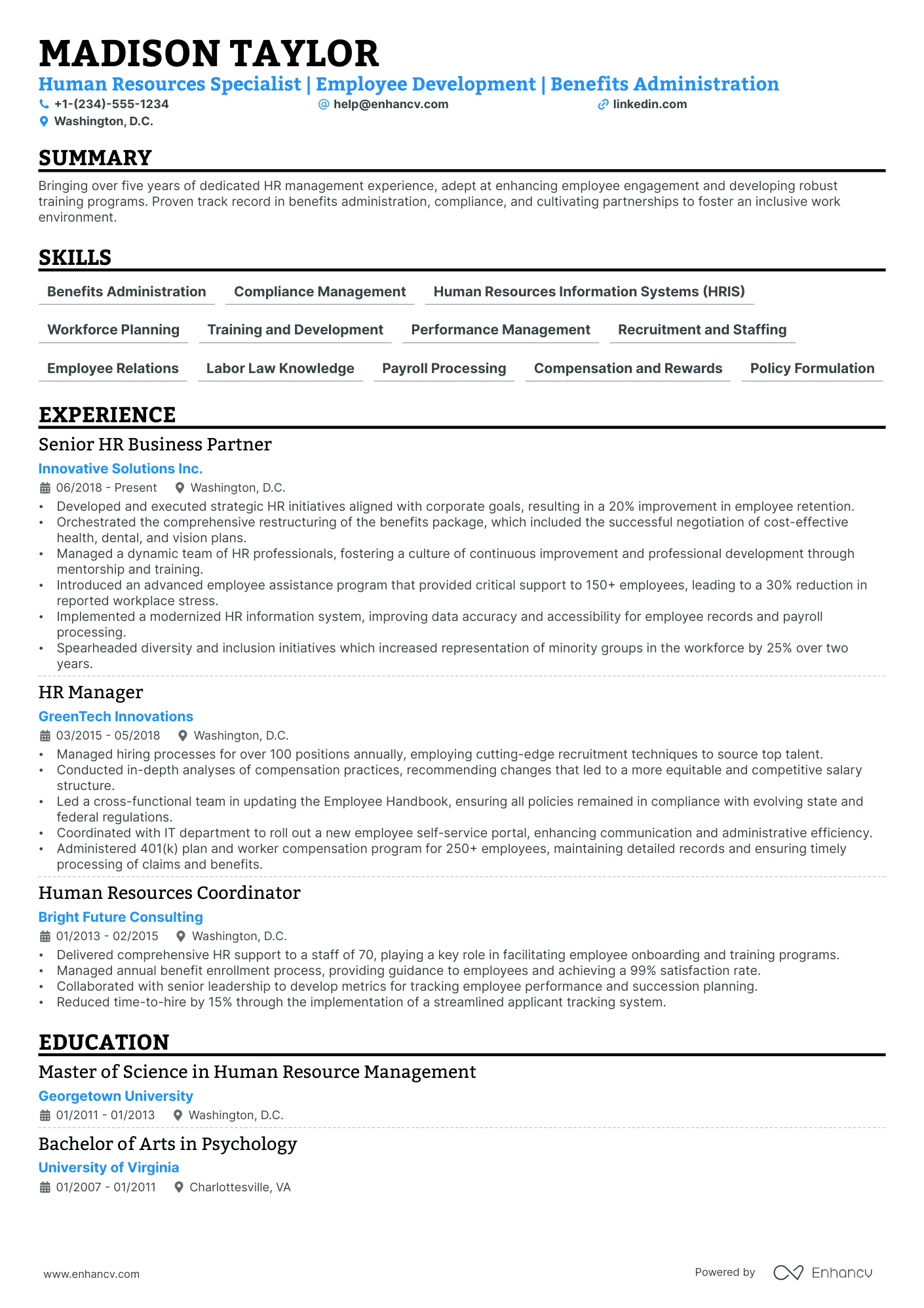 5 HR Program Manager Resume Examples & Guide for 2024