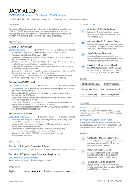 5 Servicenow Business Analyst Resume Examples & Guide for 2024