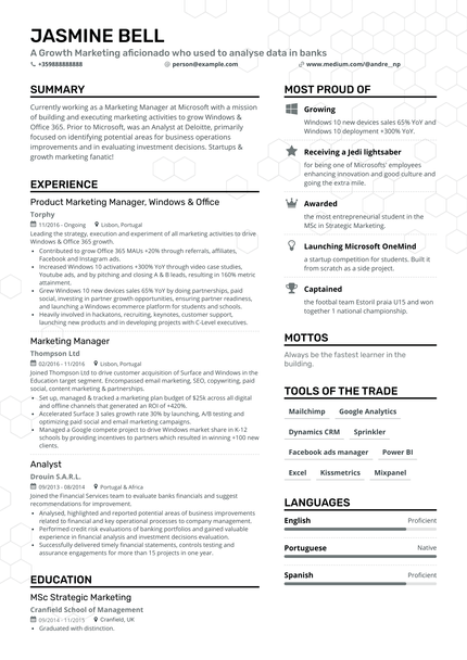 Growth Marketing Resume Examples & Guide for 2023 (Layout, Skills ...