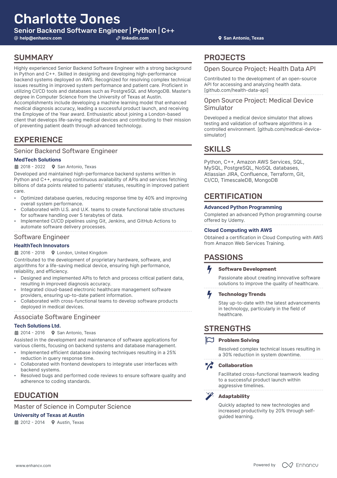 10 Senior Engineer Resume Examples & Guide for 2026