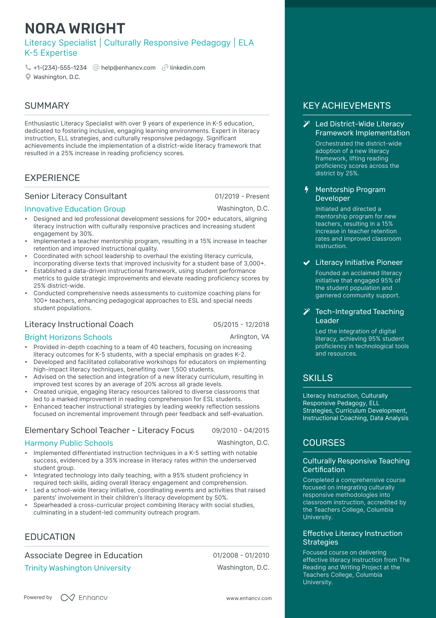 10 Educational Consultant Resume Examples & Guide for 2026