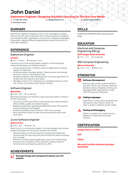 23 Engineering Resume Examples & Guide for 2024