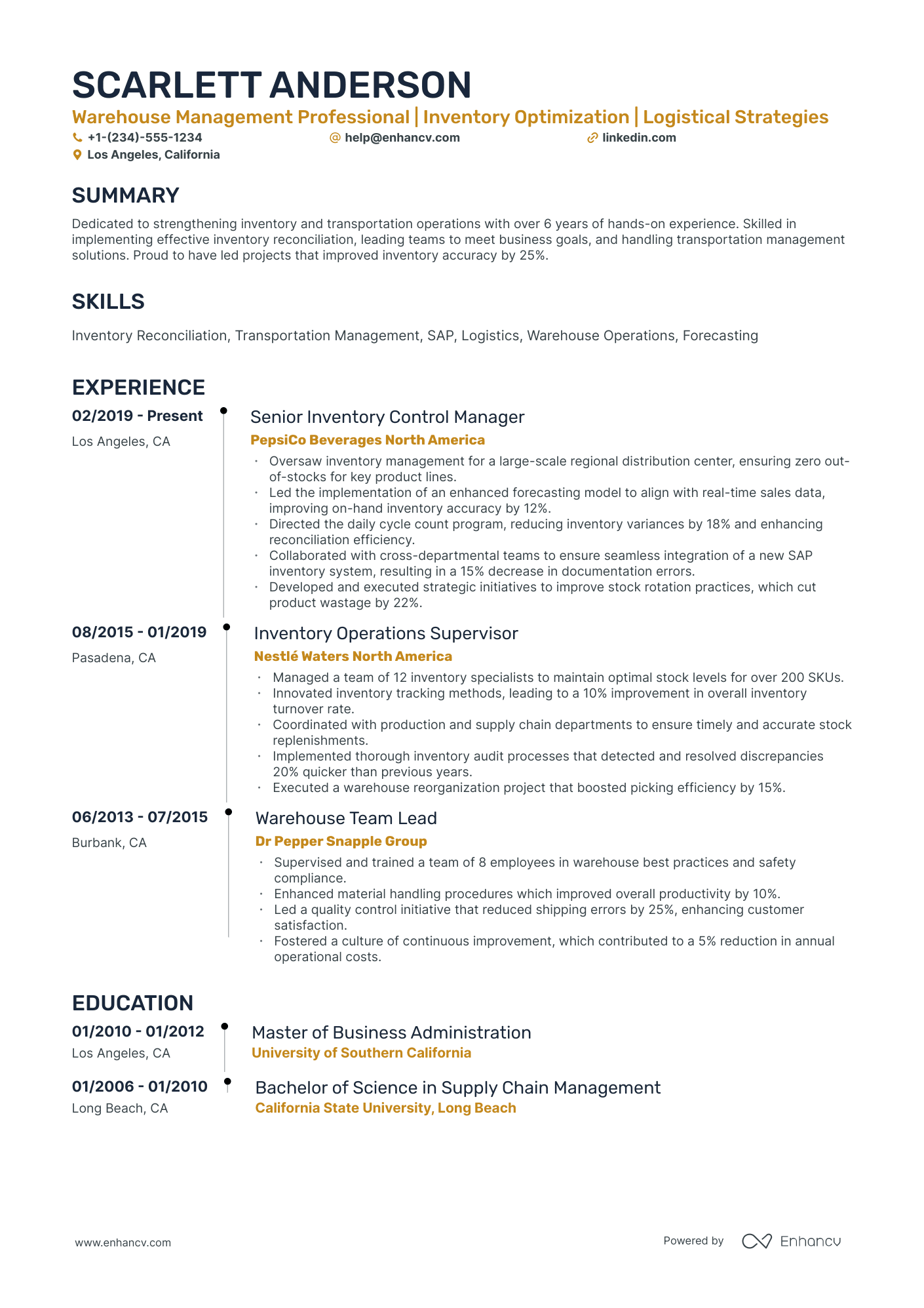 10 Transport Manager Resume Examples & Guide for 2025