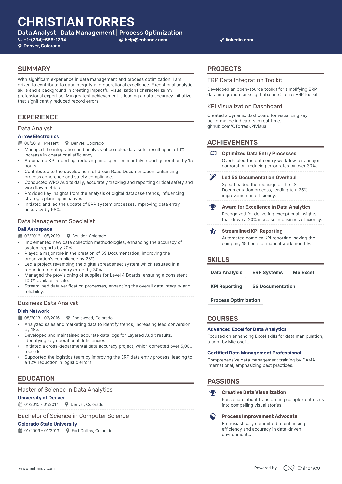 5 Data Entry Analyst Resume Examples & Guide for 2024