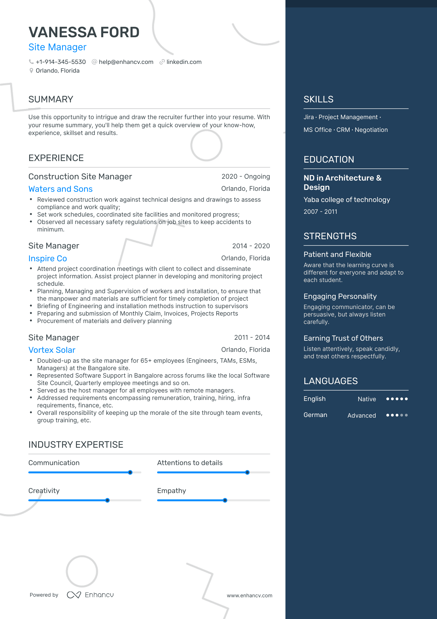 5 Site Manager Resume Examples & Guide for 2024