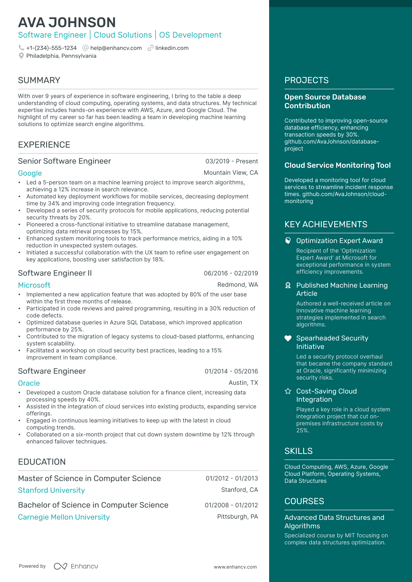 10 Software Engineer Intern Resume Examples & Guide for 2025