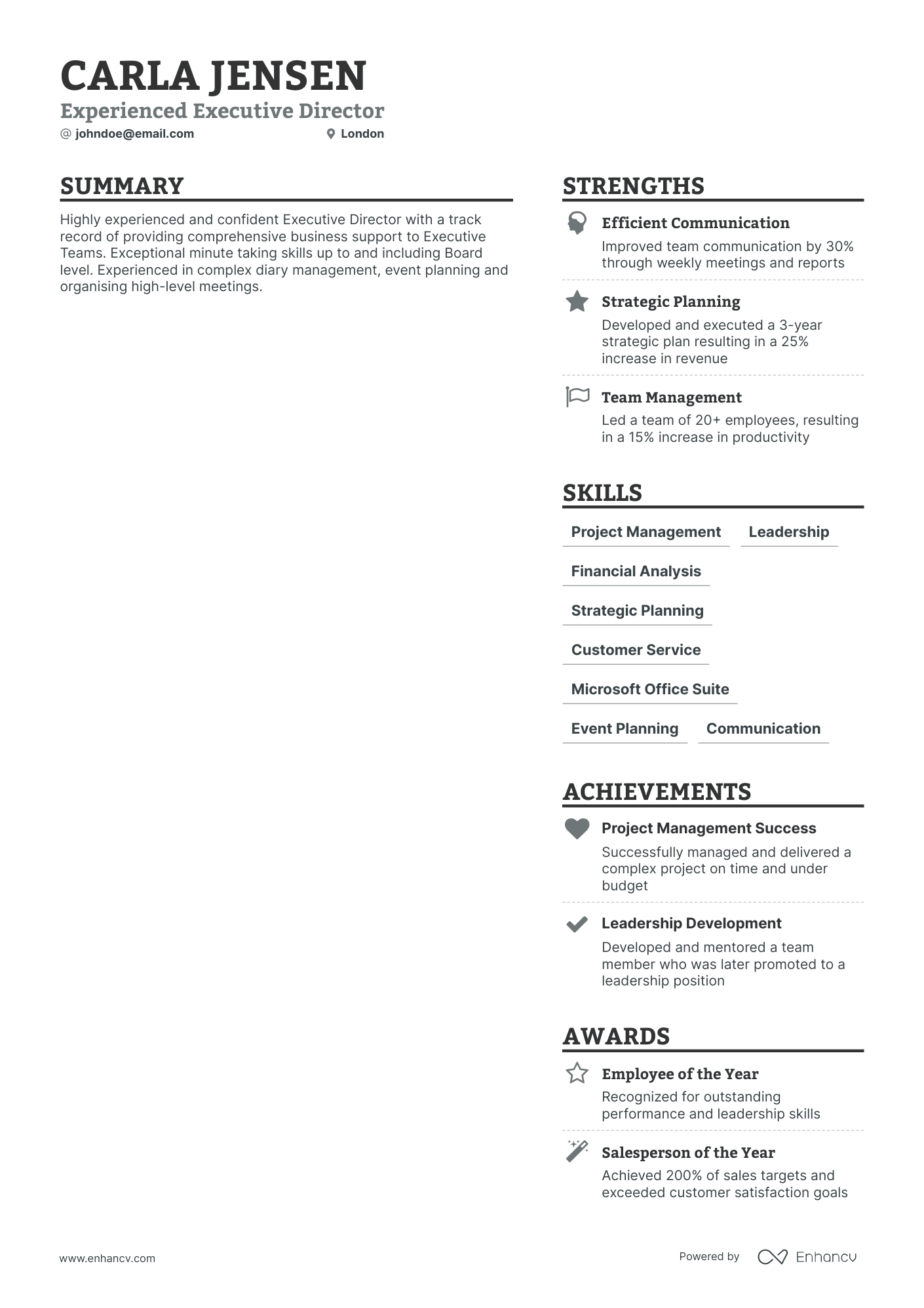 17 Executive Resume Examples & Guide for 2024