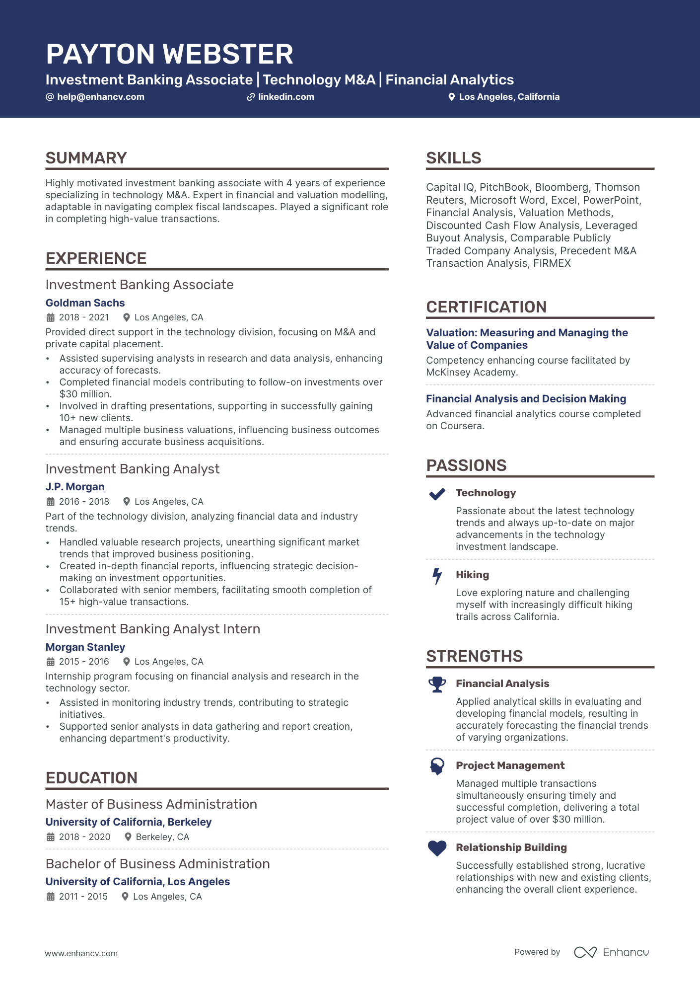 10 Investment Banking Associate Resume Examples, Templates & Guide for 2025