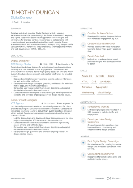 13 Designer Resume Examples & Guide for 2024