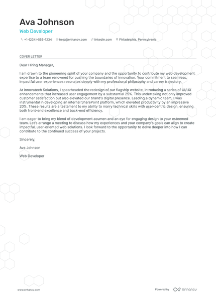 13 Professional Designer Cover Letter Examples and Template for 2024 ...