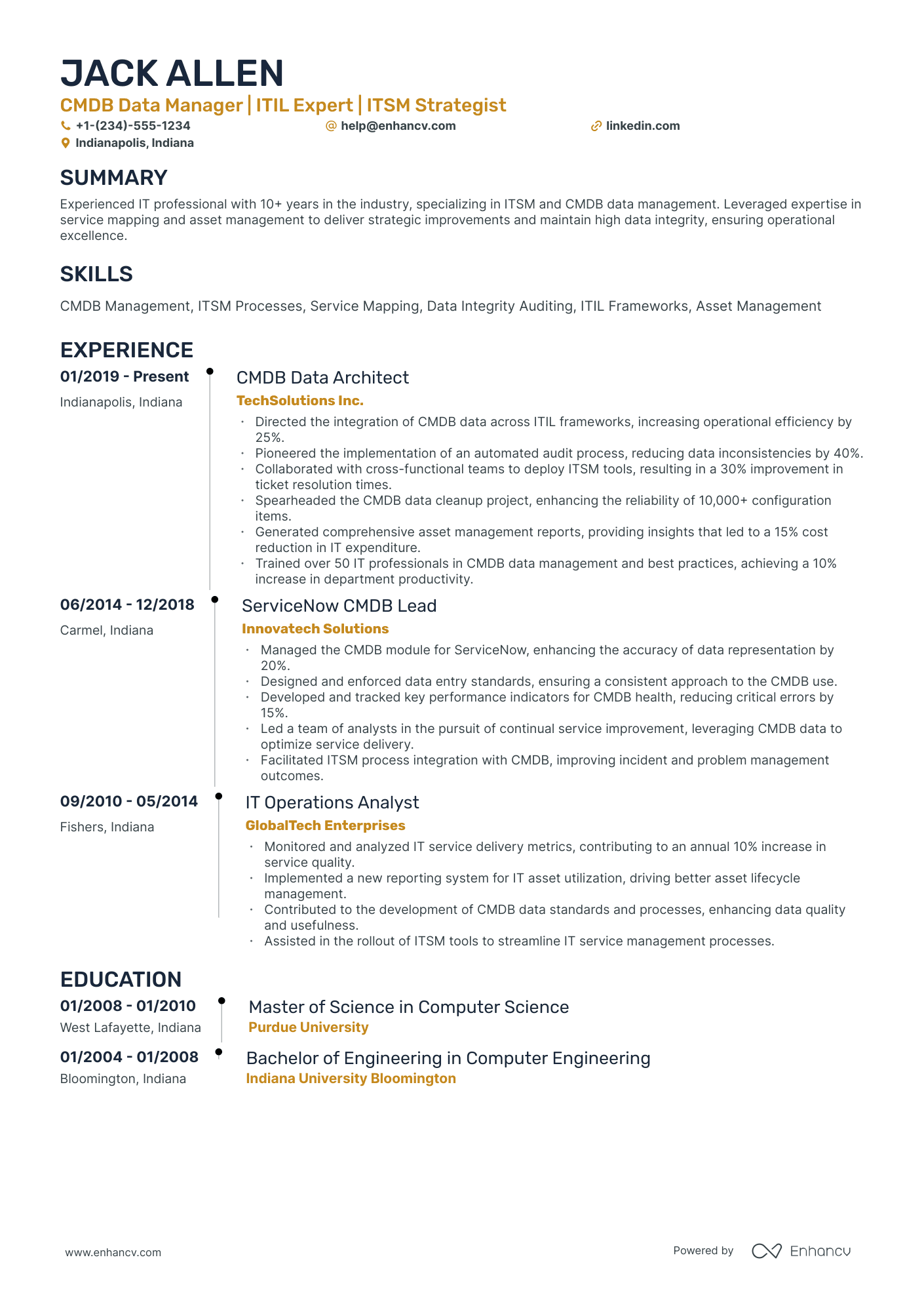 10 Servicenow Business Analyst Resume Examples & Guide for 2026