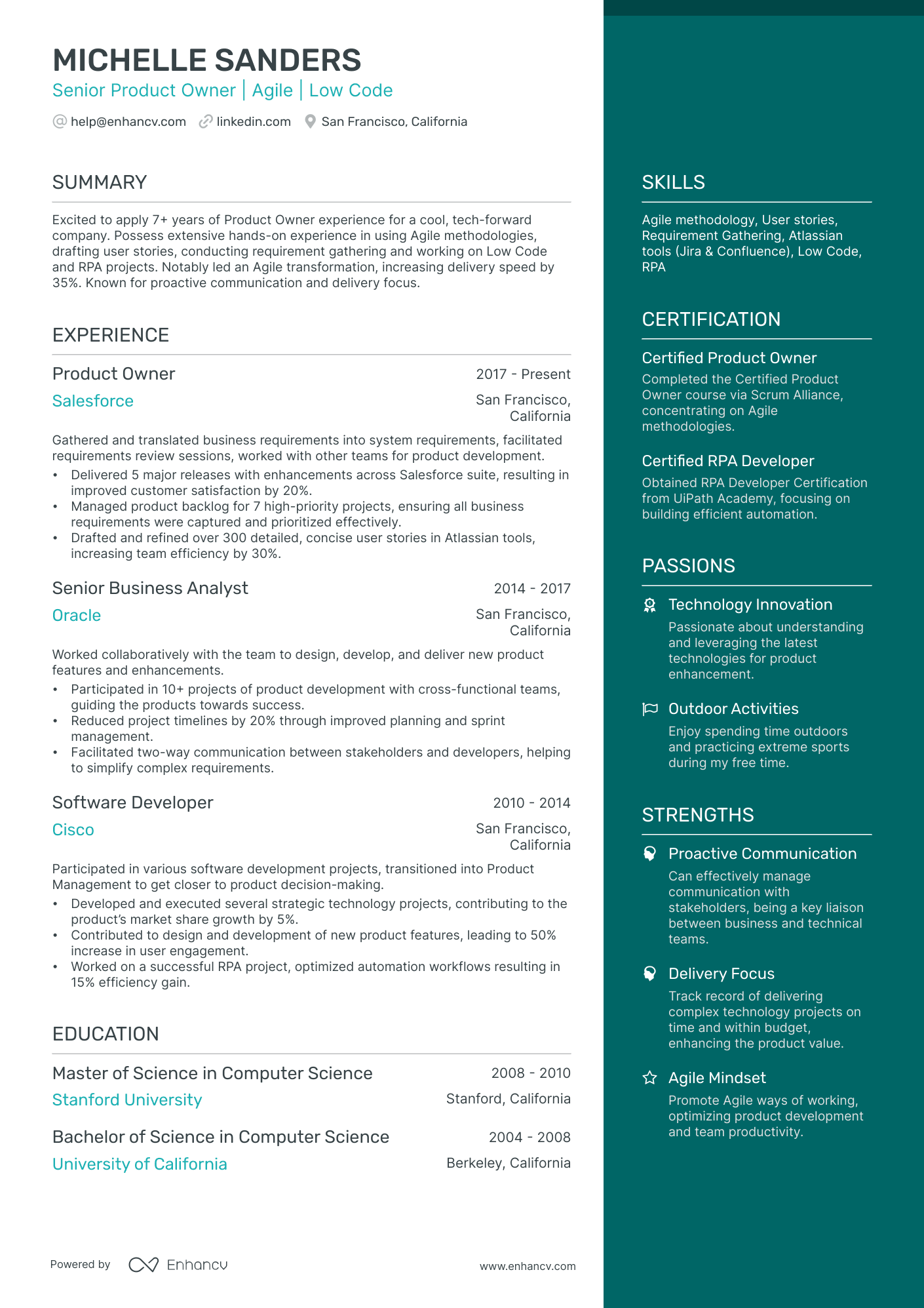 10 Senior Product Owner Resume Examples & Guide for 2026