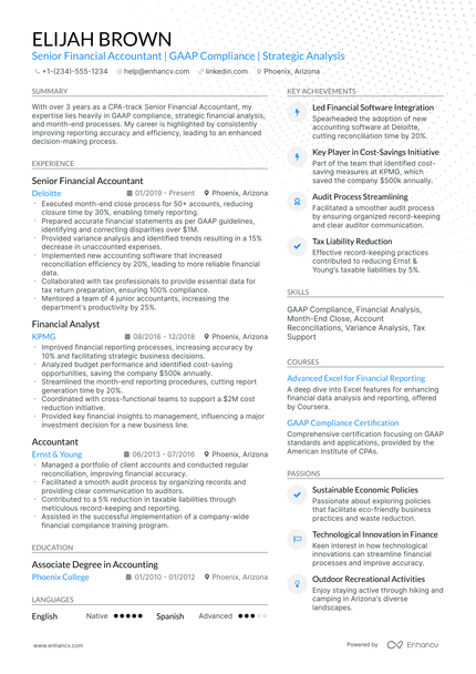 10 Financial Accounting Resume Examples & Guide for 2026