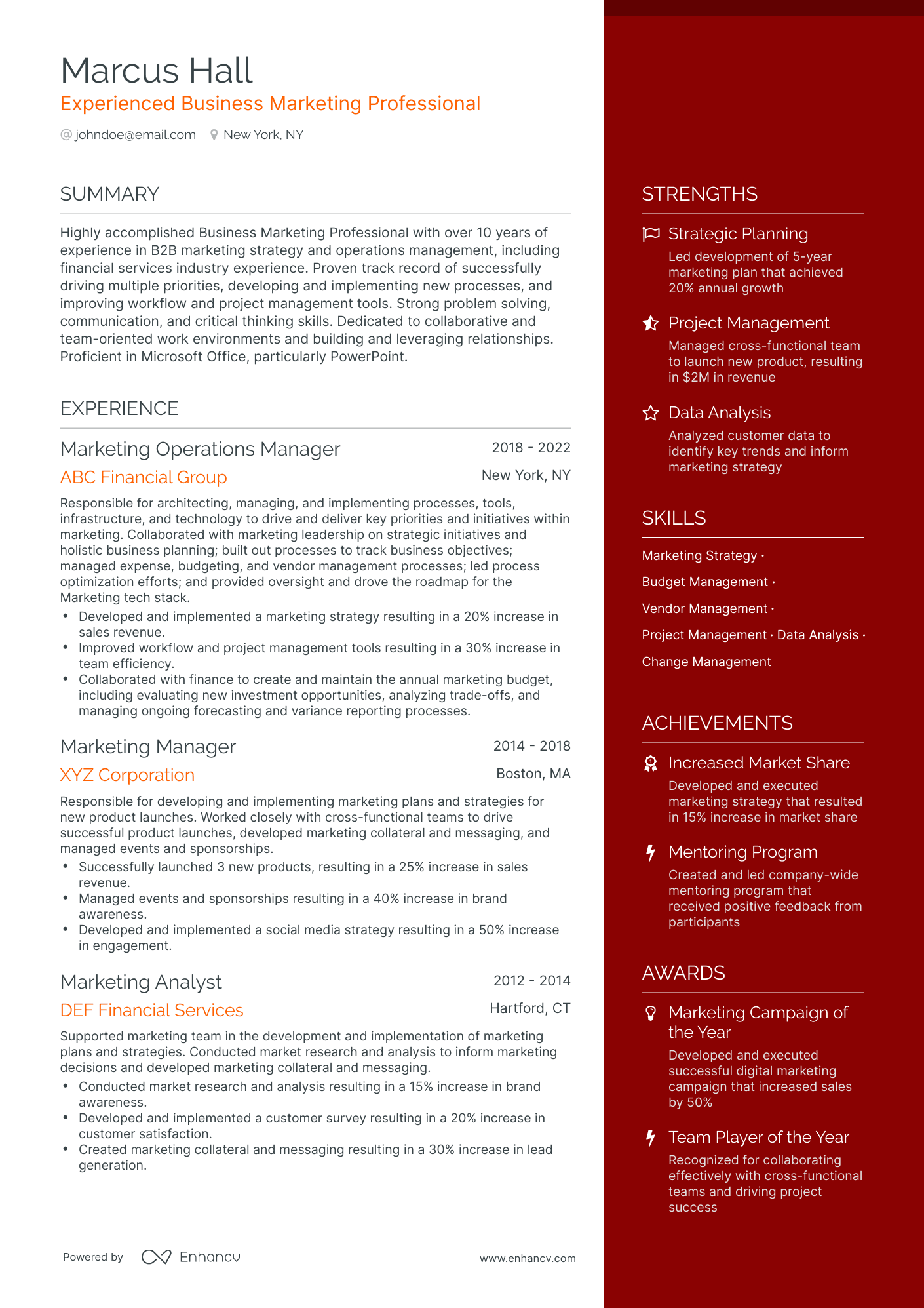 22 Marketing Resume Examples & Guide for 2024