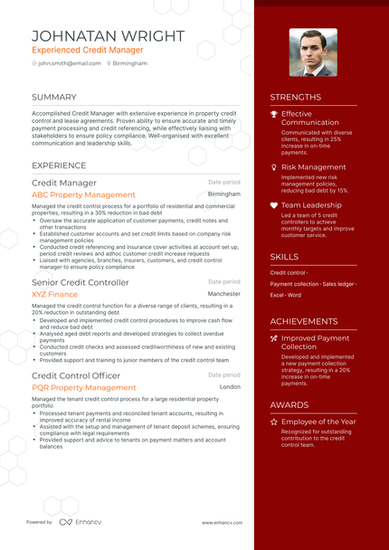 5 Credit Manager Resume Examples & Guide for 2023