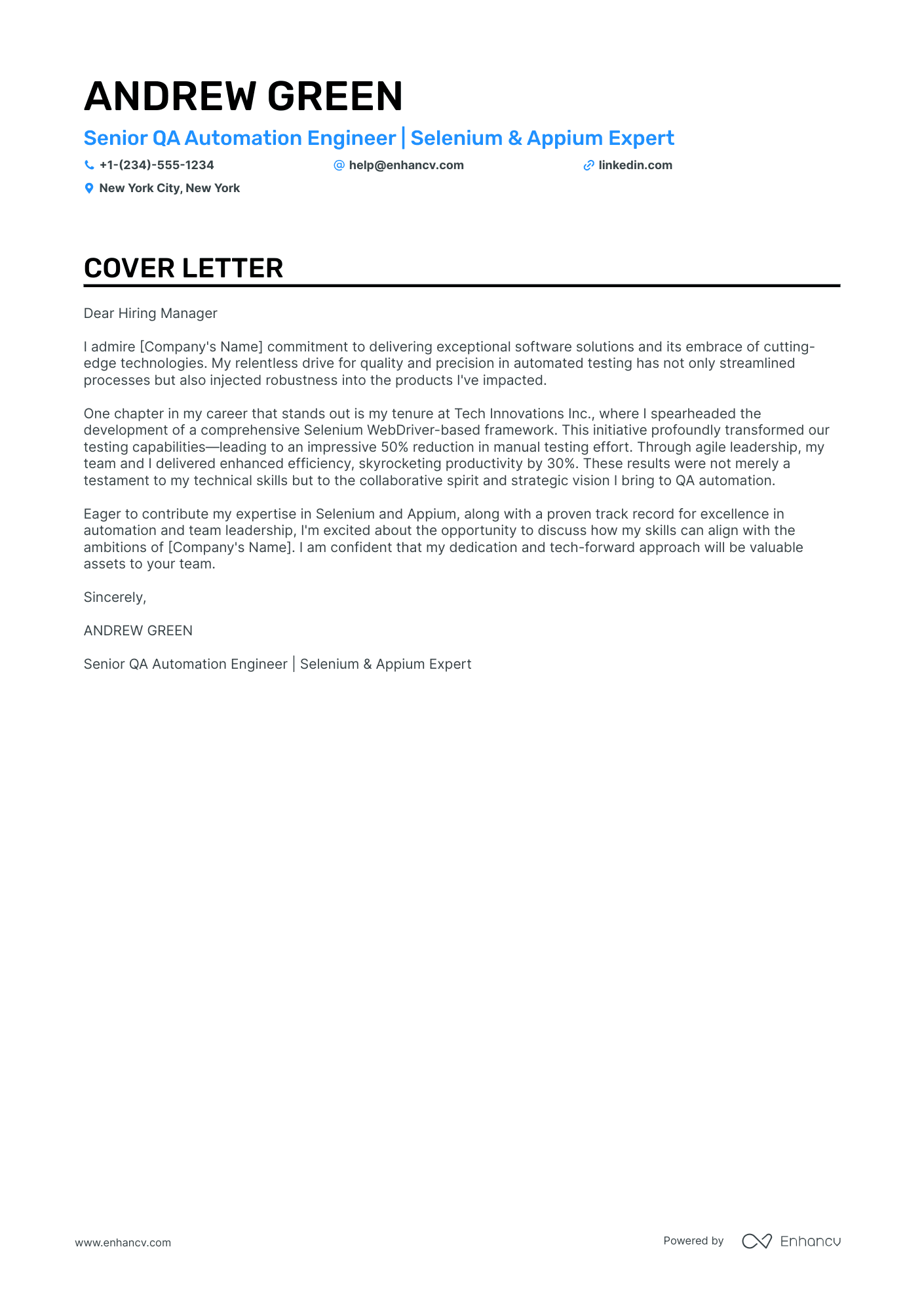 8 Professional QA Tester Cover Letter Examples and Template for 2024 ...