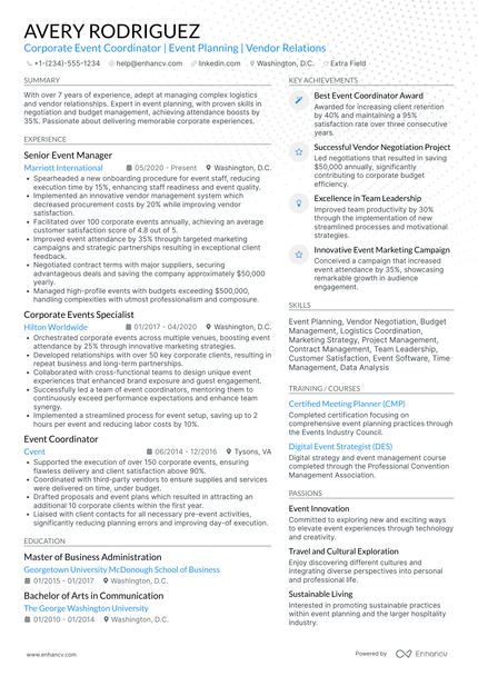 20 Event Coordinator Resume Examples - March 2026